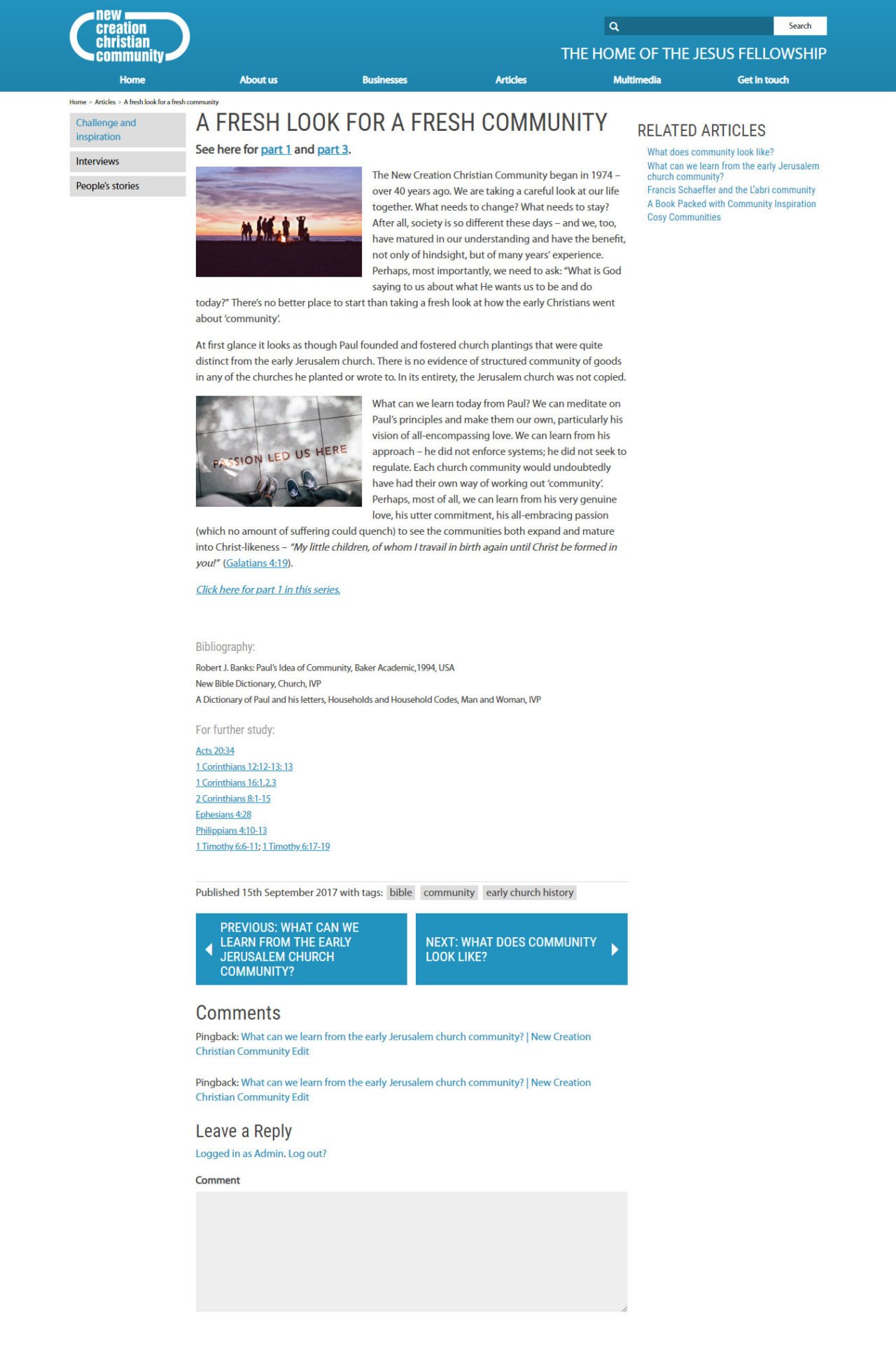 NCCC - Community Website Design | Lucid Rhino